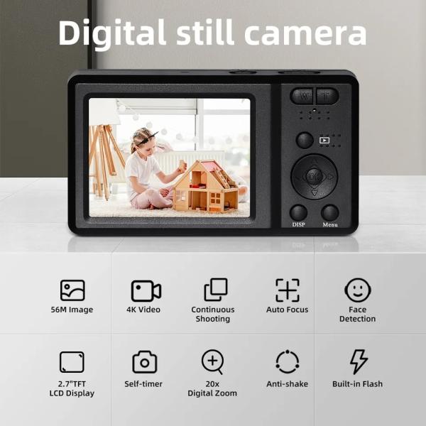Quality Professional Video Vlogging Handy Camera Bluetooth 4K Digital Camcorder for for sale