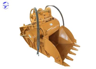 China 0.74m3 Excavator Attachment Hyd Crushing Bucket Concrete Crusher Bucket for sale