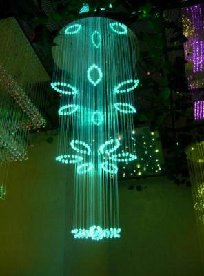 China China Professional Flower Fiber Optic Light Chandelier DIA0.8M 2M Long for Wedding Hall for sale