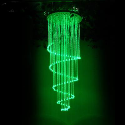 China Single Spiral Fiber Optic Light Chandelier for Hotel Lobby, Night Club, Bar, KTV, Supermarket for sale