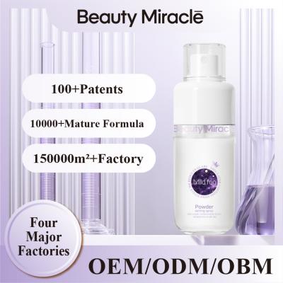 China Custom  Anti Sweat Mist Oil Control Glitter Long-lasting Waterproof Makeup Setting Spray Makeup Private Label for sale