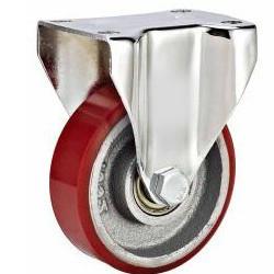 China Rigid PU cast iron Caster for sale