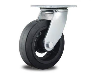 China Swivel Rubber cast iron Caster for sale