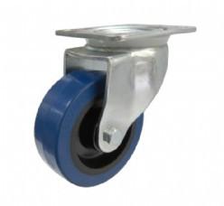 China Total Brake Elastic Rubber Caster for sale