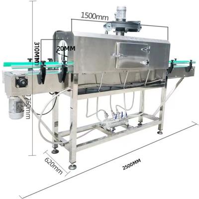 Cina motore di punto di 120w 180pcs/Min Steam Shrink Tunnel Machine 670w per industria alimentare in vendita