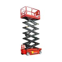 Quality OEM 12M Electric Scissor Lift Machine GTJZ12 Hydraulic Self Propelled Battery for sale