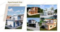 China Galvanized Steel Commercial Container House 3x6m Detachable Flat Pack Building 2.3-3.0mm Frame for sale