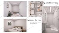 China Galvanized Steel Commercial Container House 3x6m Detachable Flat Pack Building 2.3-3.0mm Frame for sale