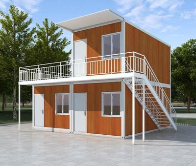 China Dual Level Luxury Modular Home Detachable Design With Balcony / External Staircase for sale