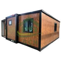 China Expandable Container House 20ft 40ft Quick Setup Hydraulic System 72sqm Living Space for sale