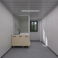 China Rail-Transport Optimized Detachable Container House 5950x3000mm Flat-Pack Modular Unit for sale