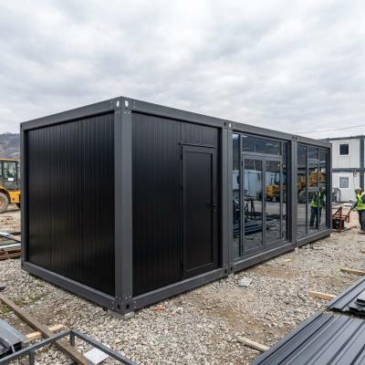 China Anti Corrosive Detachable Container House Weather Resistant Galvanized Steel Prefab Home for sale