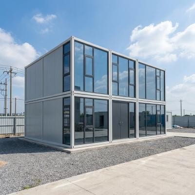 China Detachable Flat Pack Tiny Homes 20ft Modular Flat Pack Office Cabins for sale
