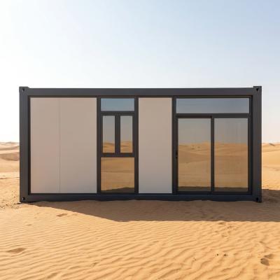 China Anti Corrosion Flat Pack Container House 20ft Heat Insulated Prefab Cabin For Southeast Asia for sale
