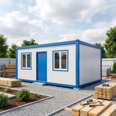 China Fireproof Prefabricated Container House 40ft 20ft Two Story Container Home Rapid Assembly for sale