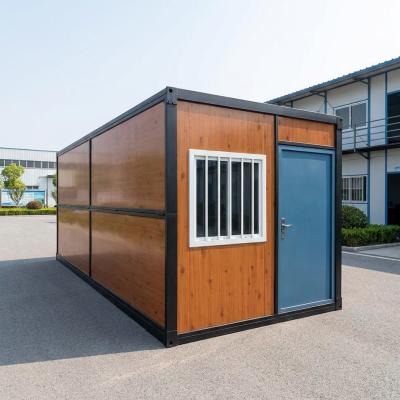 China X Shaped Prefab Folding Container House Steel Outer Door Easy Install For Worker Dormitory for sale