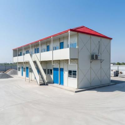 China Modular Flat Pack Container House 10ft 20ft 40ft Detachable Construction Worker Dormitory for sale