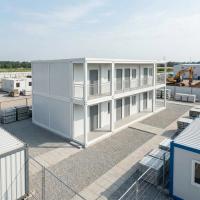 Quality Prefab Folding House Detachable Industrial Park Staff Dormitory Multi Unit for sale