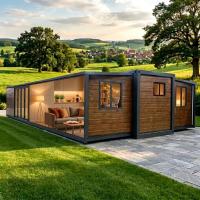 China Luxury Expandable Container House 20ft 38.2sqm Pre Engineered Backyard Sanctuary Pod for sale