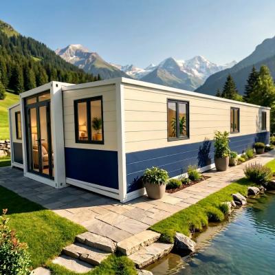 China Waterproof Expandable Container House , Steel Frame Container House Home for sale