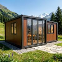 China Modern Expandable Container House 10FT 40FT Great Wall Cladding Panels Foldable Design for sale