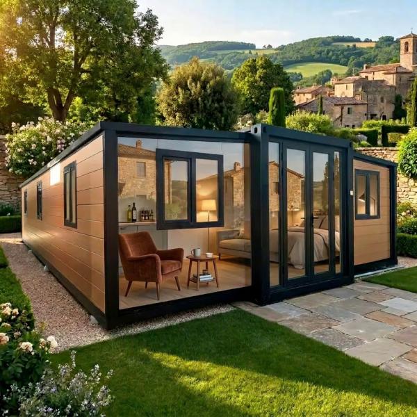 Quality Eco Friendly Fully Furnished Container Homes , Sound Insulated Container House Expandable for sale
