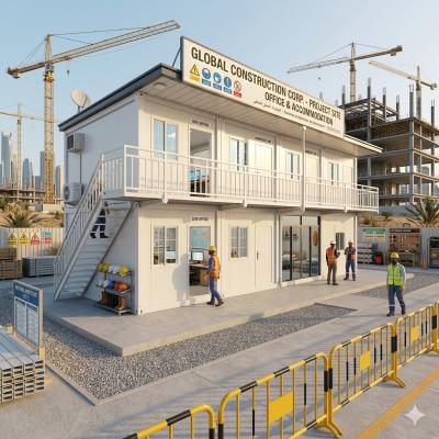China Detachable Container Cabin for Oil Fields | Desert-Proof Modular Camp Module for sale