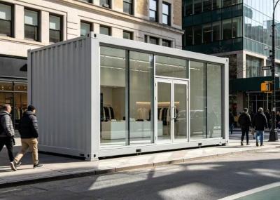 China Modern Commercial Pop Up Retail Store , Prefabricated Shipping Container Boutique for sale