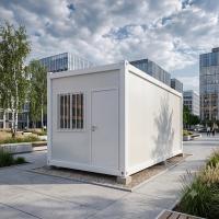 China Galvanized Steel Commercial Container House 3x6m Detachable Flat Pack Building 2.3-3.0mm Frame for sale