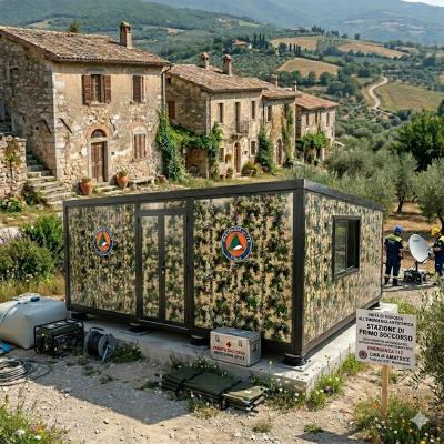 China Expandable Container Emergency Shelter Earthquake Resistant Expandable Prefab Homes for sale