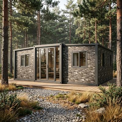 China 10FT 20FT 30FT 40FT Expandable Container House With Complete Electrical / Plumbing Systems for sale