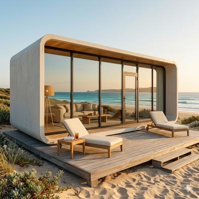 China Luxury Apple Cabin Capsule House Prefabricated Beachfront Vacation Home Pod for sale