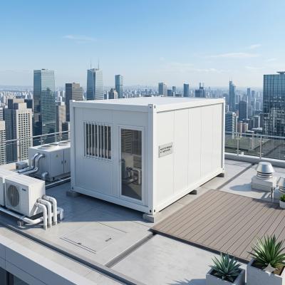 China Lightweight Detachable Flat Pack Prefab House , Modern Urban Rooftop Extension Pod for sale