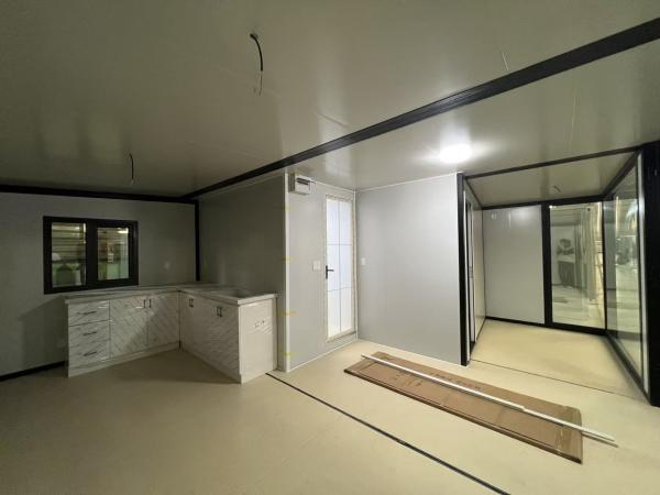 Quality Modernist Deep Charcoal Living Module with Full Height Panoramic Window and for sale