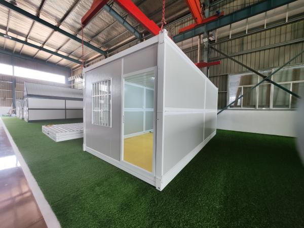 Quality X Shaped Prefab Folding Container House Steel Outer Door Easy Install For Worker for sale