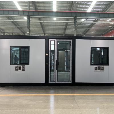 China Modernist Obsidian Gray Living Module with Broken Bridge Aluminum Glass Door and Luxury Backyard Executive Studio for sale