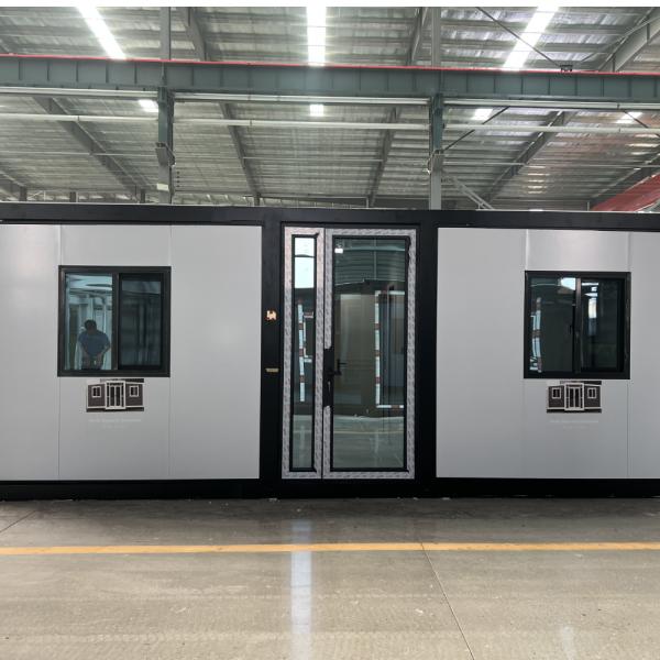 Quality Modernist Obsidian Gray Living Module with Broken Bridge Aluminum Glass Door and Luxury Backyard Executive Studio for sale