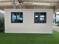 China 20FT Compact Secure Expandable Container House – Beige Siding Edition for sale