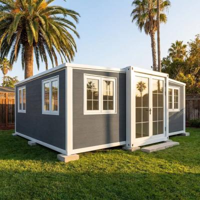 China 20ft Expandable Container House for Modern Backyard Offices - Minimalist White for sale