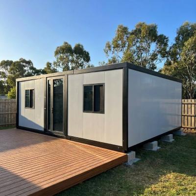 China Modernist Obsidian Gray Living Module with Broken Bridge Aluminum Glass Door and Luxury Backyard Executive Studio for sale