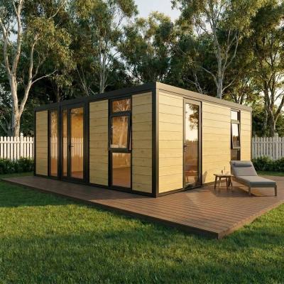 China 20ft Expandable Container House for European Eco-Resorts - Panoramic Light Wood for sale
