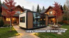Apple cabin, available for shipment as a finished product or in separate parts.