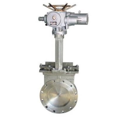 Cina Il ghisa 1.1kw DN250 ha attivato la valvola a saracinesca del coltello in vendita
