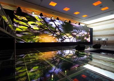 Cina Esposizione di LED dell'interno meravigliosa del fondo di fase della parete di P3.91 HD LED video in vendita