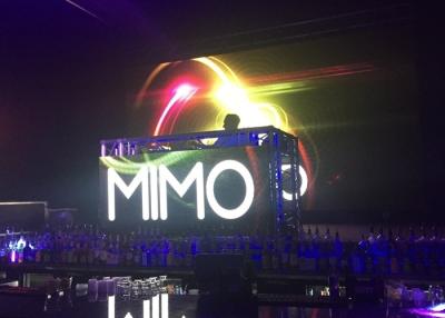 China A cabine da exposição de diodo emissor de luz do DJ do fundo de fase do clube noturno conduziu o anúncio da exposição para o partido à venda
