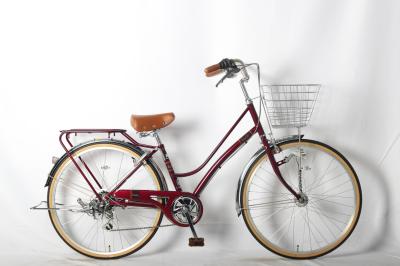 中国 OEM都市通勤自転車 26インチ レディースバイク 6スピード カリパーブレーキ 販売のため
