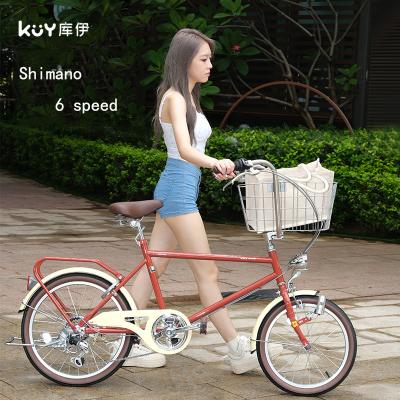 Cina 20 pollici di velocità variabile in acciaio City Commuter Bikes Shimano Women's Bike in vendita