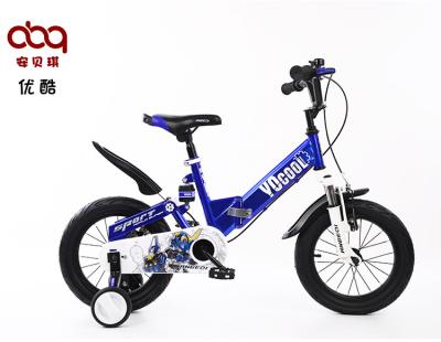 China Adjustable Seat Kids Bike With Coaster Brake 14 Inch Training Wheel Foldable for sale