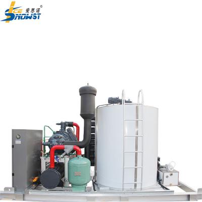 Cina Macchina del ghiaccio di 25 Ton Concrete Cooling Freshwater Flake con il recipiente in vendita