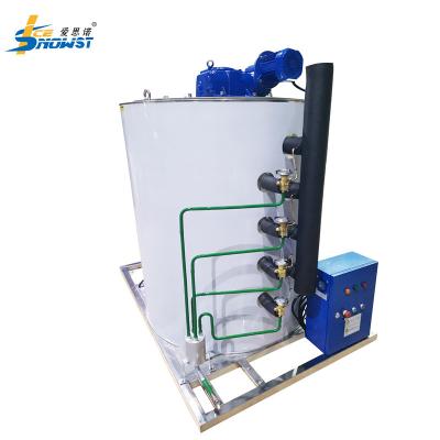 Cina sistemi commerciali del ghiaccio dell'evaporatore del ghiaccio del fiocco di acciaio inossidabile 10T con la valvola di espansione in vendita